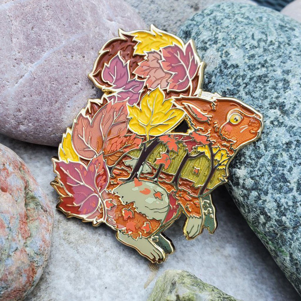 Pin-of-the-Month: Red Maple Squirrel | Alstro Arts Store