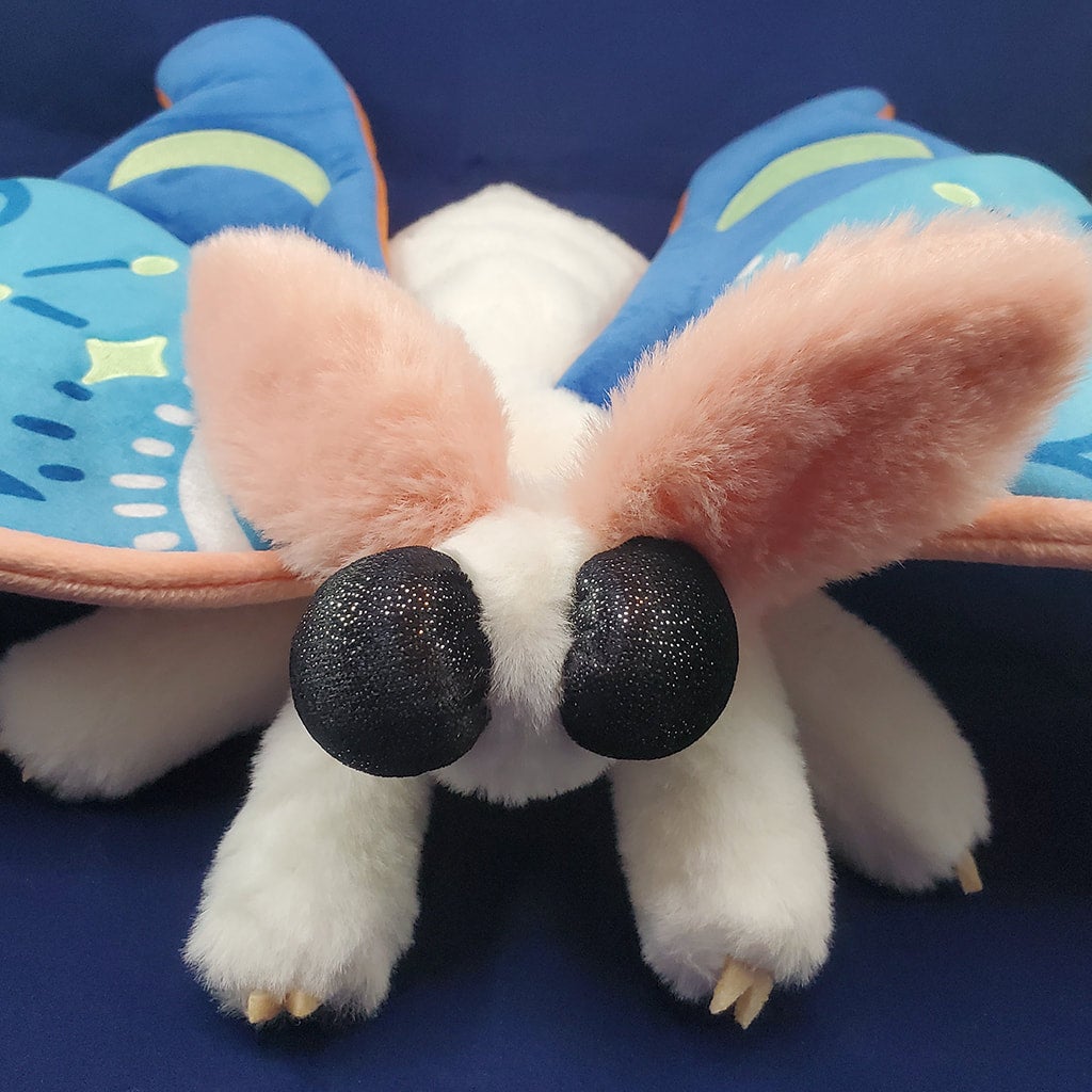 fuzzy moth plush