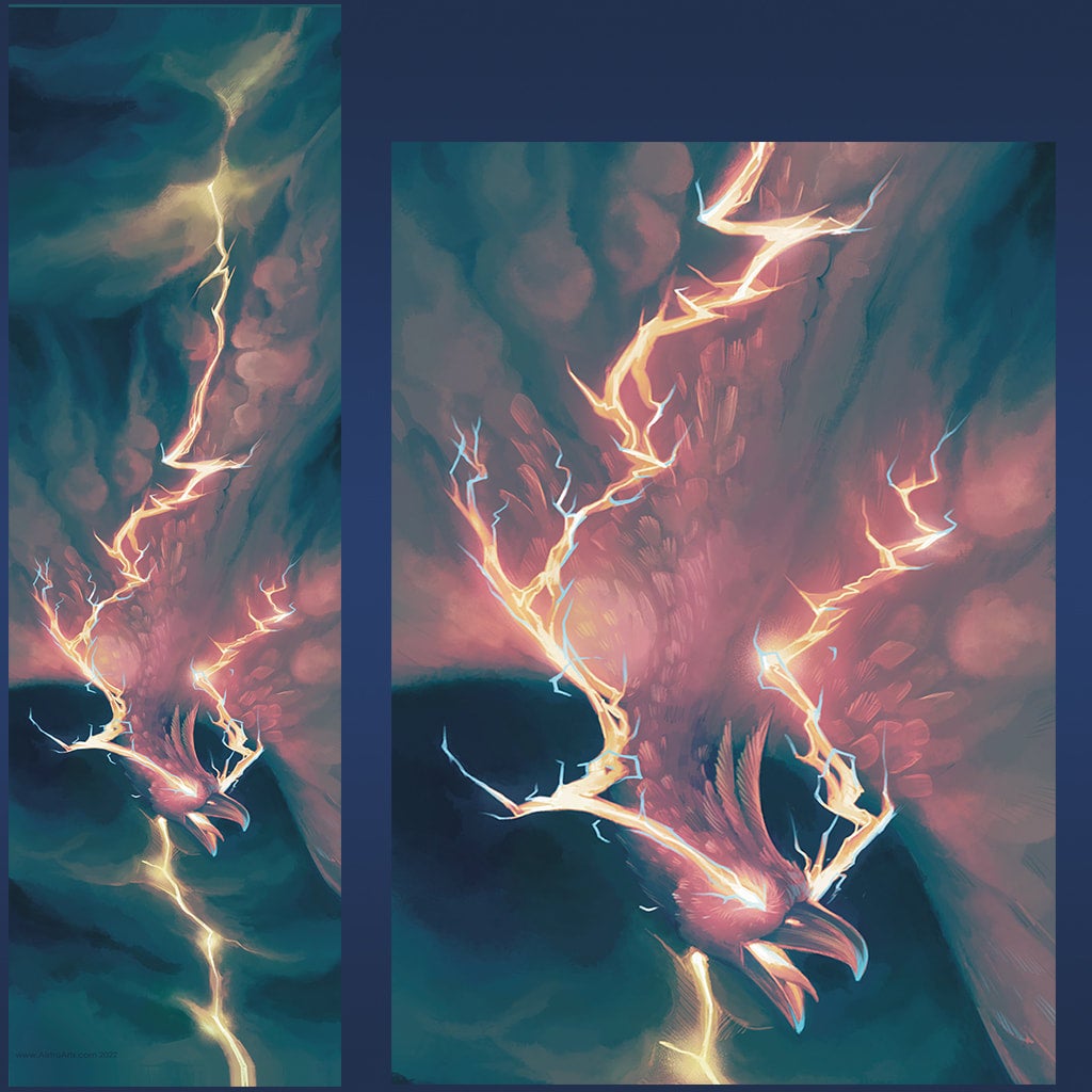 Ningh the Thunderbird Wall Scroll | Alstro Arts Store