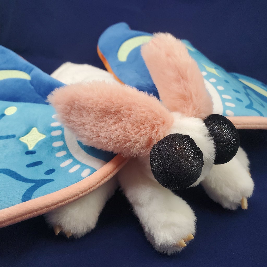 fuzzy moth plush