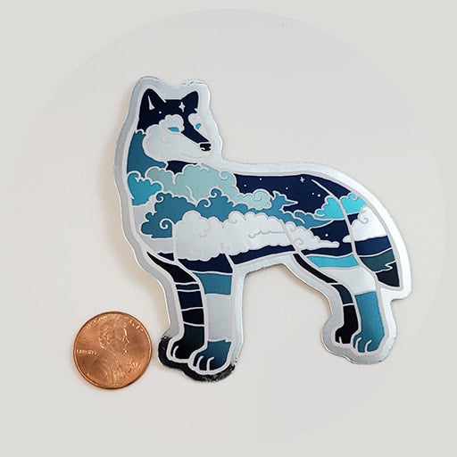 Cloud Wolf : Wild Sky v1 Series Stickers | Alstro Arts Store